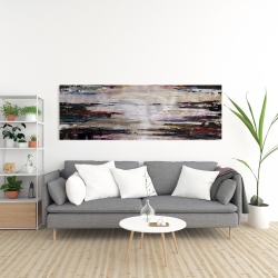 Abstract runny paint | Framed print on canvas 36" x 36"