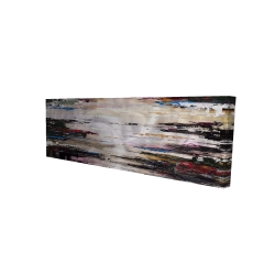 Abstract runny paint | Framed print on canvas 36" x 36"